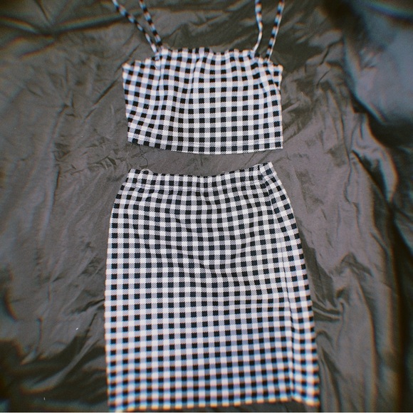 SHEIN | Pants & Jumpsuits | Checkers Office Design Two Pice | Poshmark